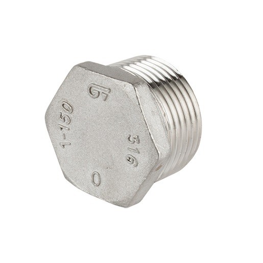 TAPON MACHO CAB. HEX. ACERO INOX C-304 x 6000 PSI