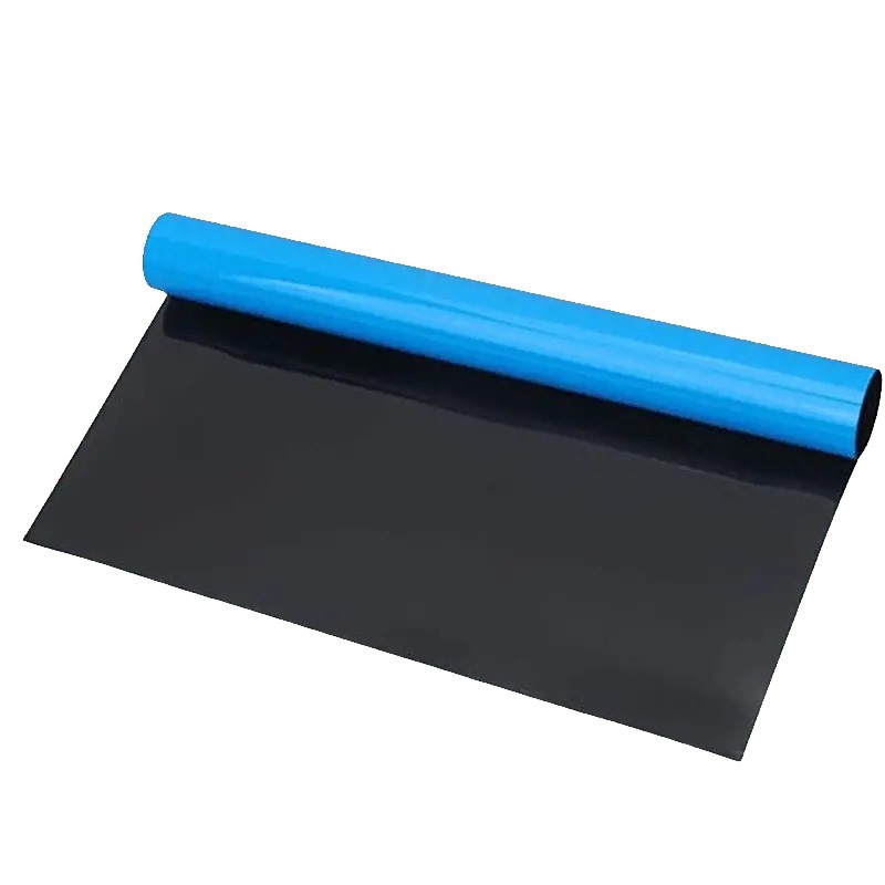 PLASTICO DOBLE CARA AZUL/NEGRO X ROLLO